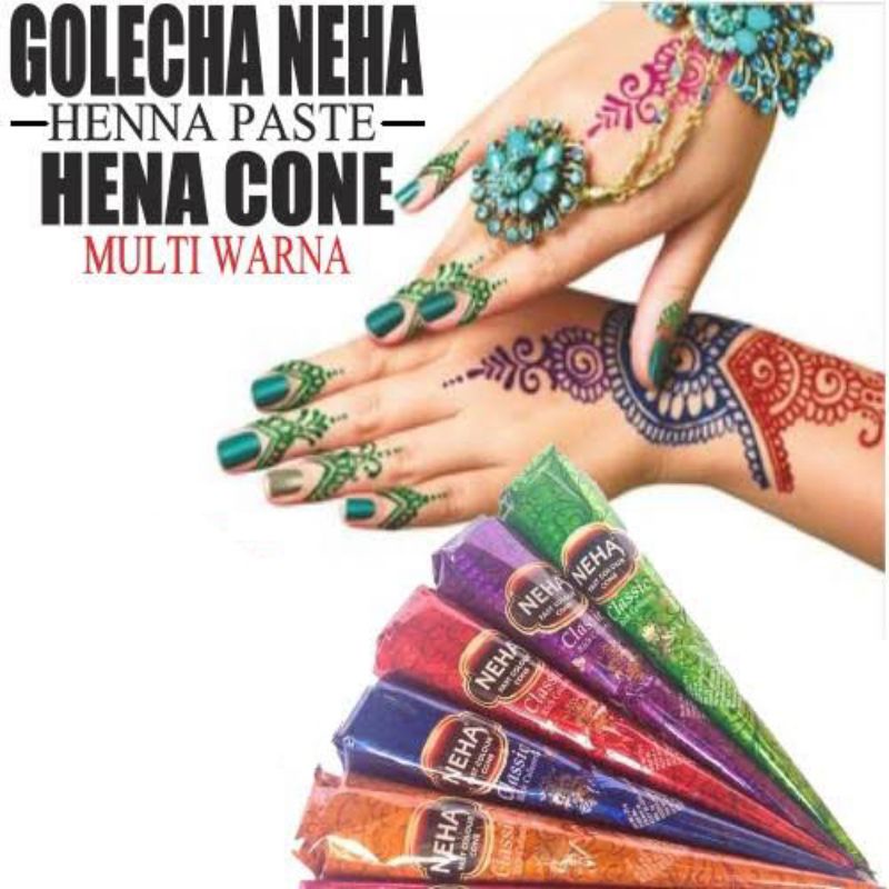 Jual Neha Henna Classic - Henna Paste Multi Warna - Henna Tangan ...
