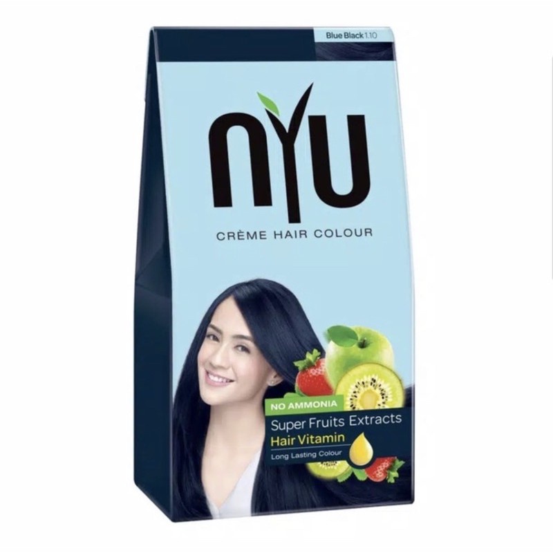Jual Cat Rambut NYU Creme Hair Color Pewarna Rambut | NYU HENNA SHAMPOO ...
