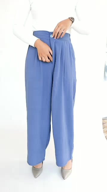 Jual celana kulot crinkle highwaist | kulot wanita premium | kulot ...