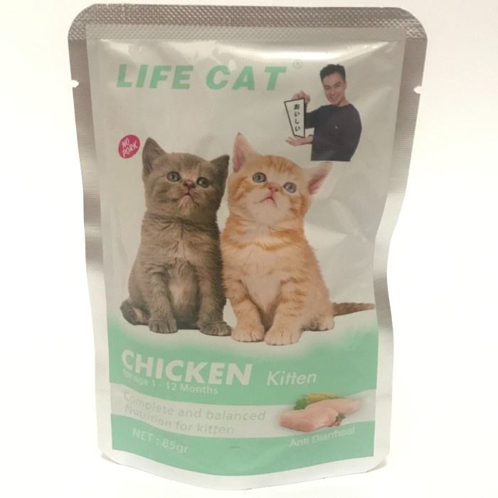 Jual Life Cat Chicken Kitten Pouch-Sachet Makanan Kucing Basah | Shopee ...