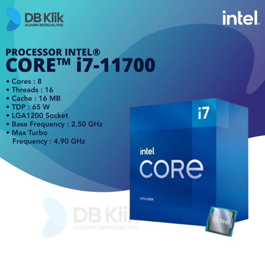 Jual Processor INTEL Core I7-11700 Box 2.5GHz LGA1200 - Intel I7 11700 ...