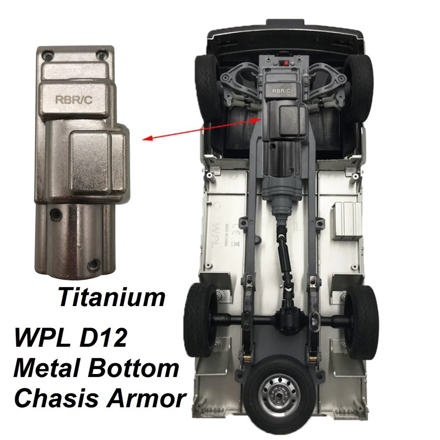 Jual Metal Chassis Guard Armor Protection Plate for WPL D12 D24 4WD Car ...