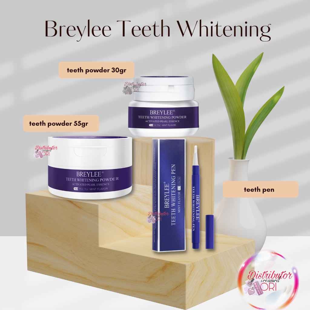 Jual READY STOK [BPOM] BREYLEE Teeth Whitening Powder & Pen | ORIGINAL ...
