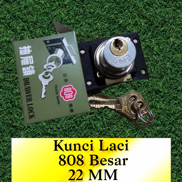 Jual Kunci Laci / Kunci Lemari / Kunci Loker 808 - 22 MM Kuningan ASLI ...