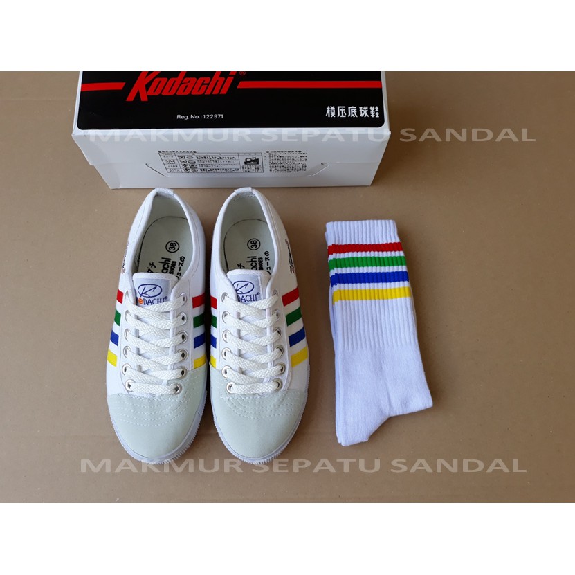 Jual Sepatu Capung - Kodachi 8111 - Rainbow 2 + Kaos Kaki | Shopee ...