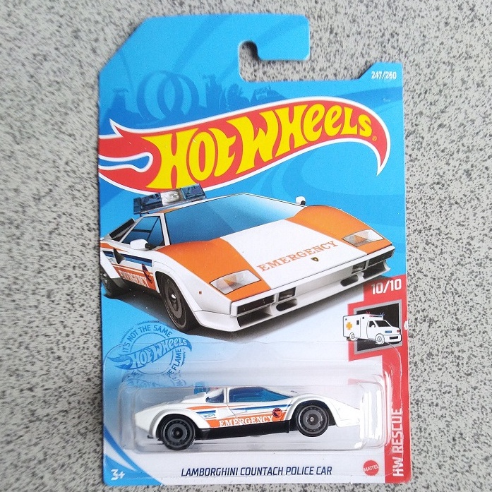 Jual HOT WHEELS Lamborghini Countach Police Car | Shopee Indonesia