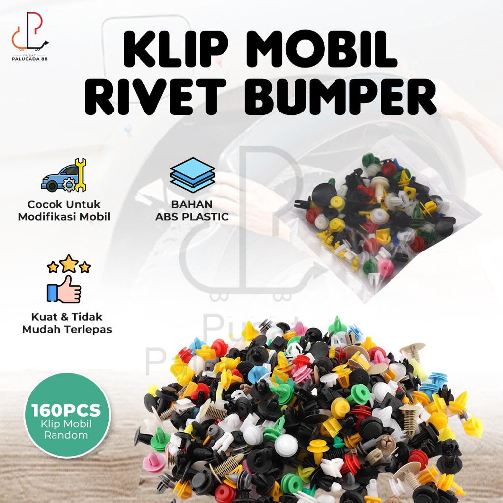 Jual Klip Baut Bumper Rivet Mobil 200 pcs 160 pcs Bemper Guard Kancing ...