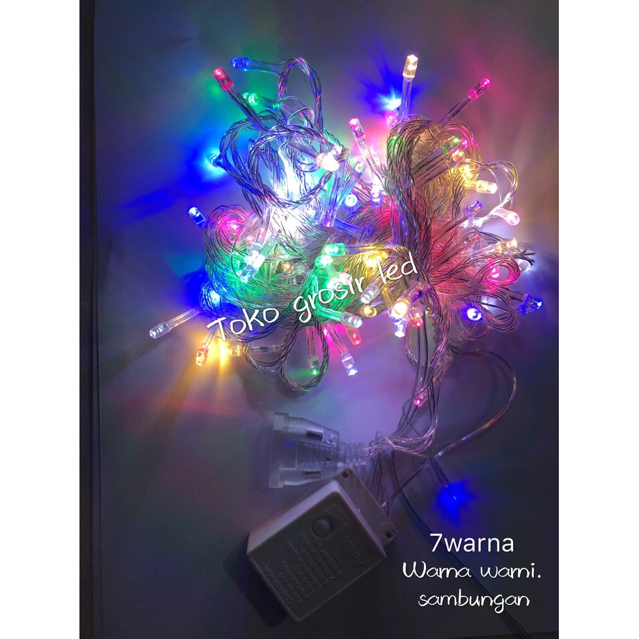 Jual LAMPU TUMBLR/ NATAL LED WARNA WARNI RGB SAMBUNGAN 7WARNA LANCIP ...