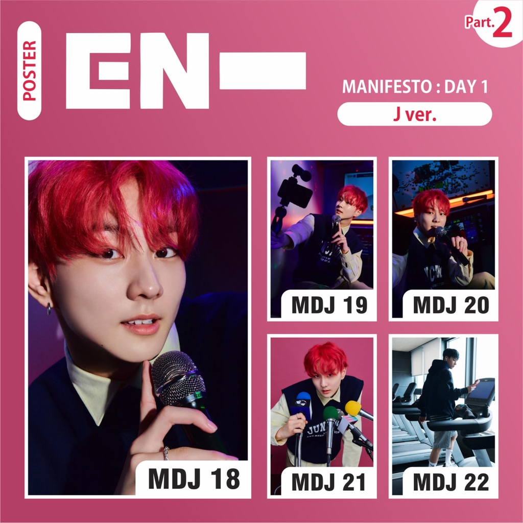 Jual POSTER KPOP ENHYPEN MANIFESTO DAY 1 - J VER PART 2 | Shopee Indonesia