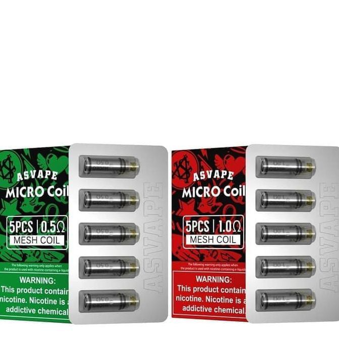 Jual Authentic Coil Replacement Asvape Micro KIT AIO POD (Per 1 PCS ...