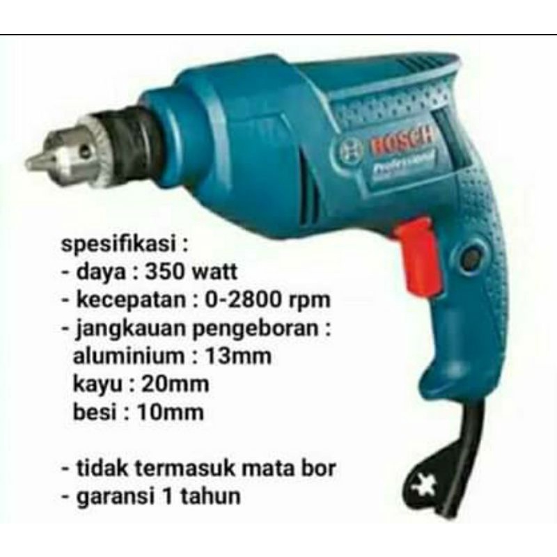 Jual MESIN BOR TANGAN 10MM BOSCH GBM 350 | Shopee Indonesia