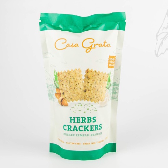 Jual CASA GRATA HERBS CRACKERS 70 GR - HEALTHY SNACK | Shopee Indonesia