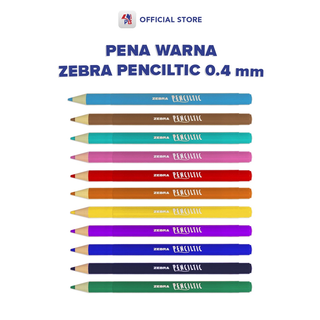 Jual Pulpen Warna Zebra Pena Penciltic 0.4 MM Fineliner / PB EDUKASI ...