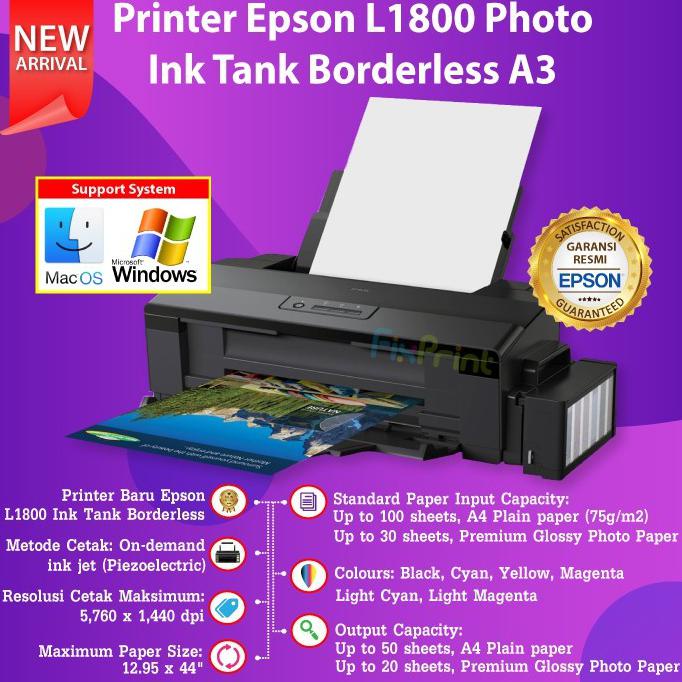 Jual Printer Epson L1800 Print A3+ Garansi Resmi A3 Infus Ori Original ...