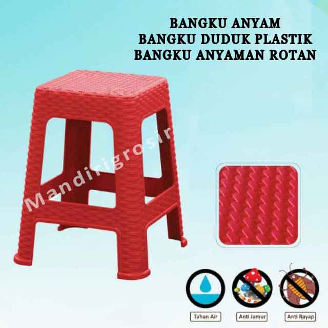 Jual Bangku Duduk Plastik * Bangku Anyam * Bangku Anyaman Rotan ...