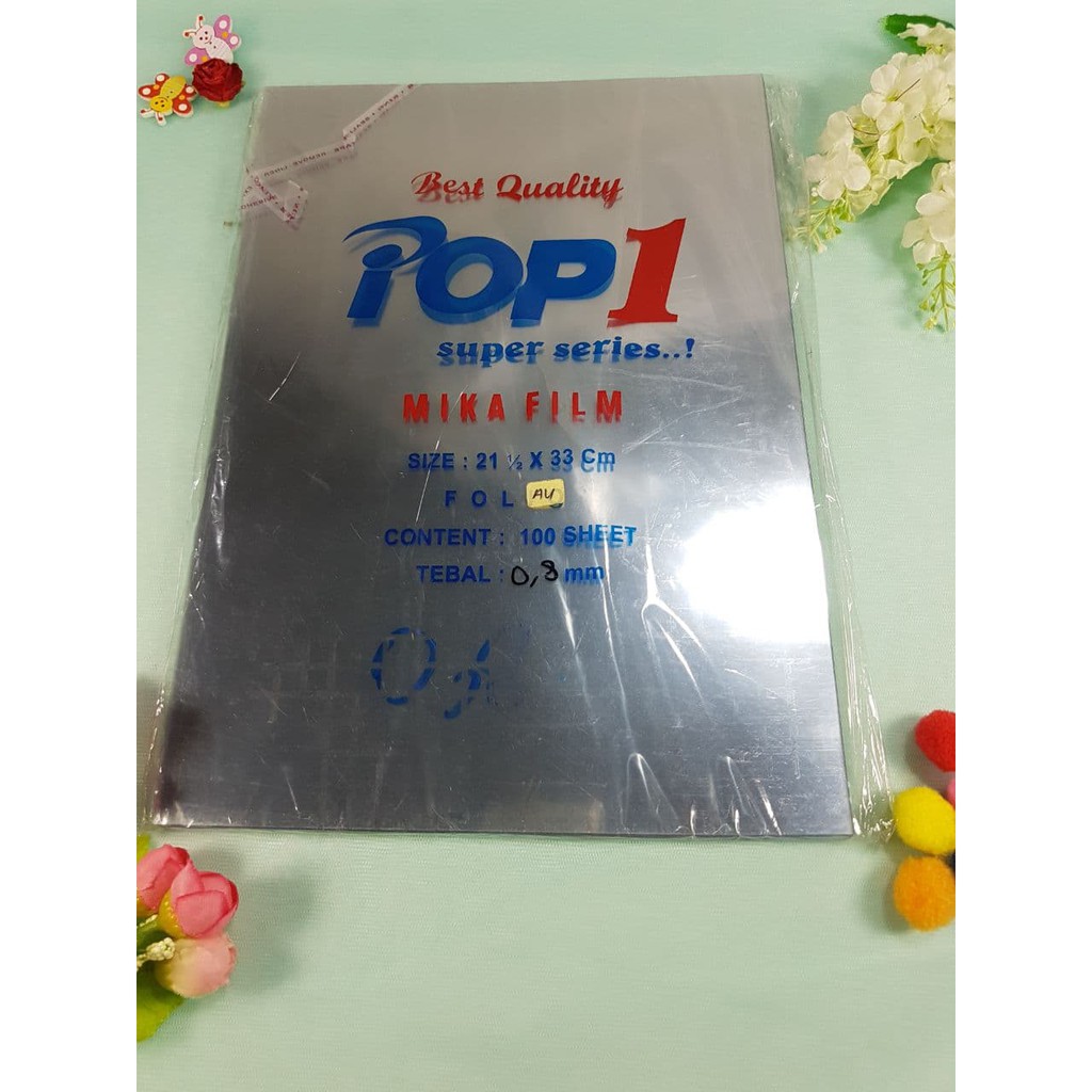 Jual [PAK] POP1 PLASTIK MIKA 0,8MIC A4 BENING (100 LEMBAR)* | Shopee Indonesia