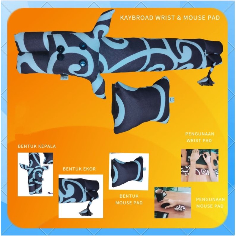 Jual Bantalan Penyangga Pergelangan Tangan Keyboard & Mouse Wrist Rest ...
