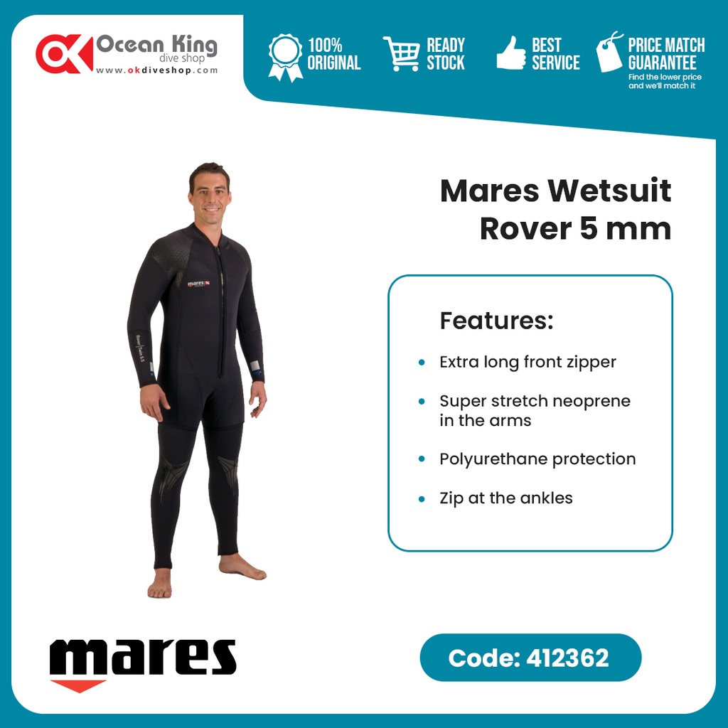 Jual Wetsuit Mares Rover 5mm | Shopee Indonesia