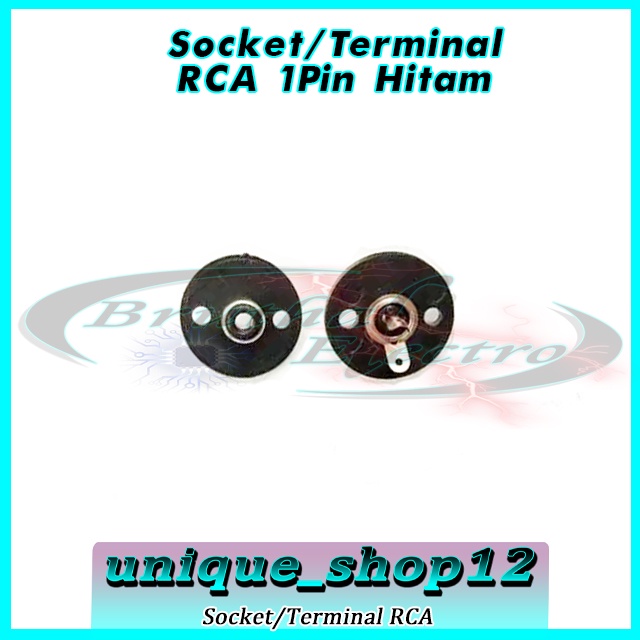 Jual Terminal Socket Jack RCA 1 Pin Warna Hitam | Shopee Indonesia