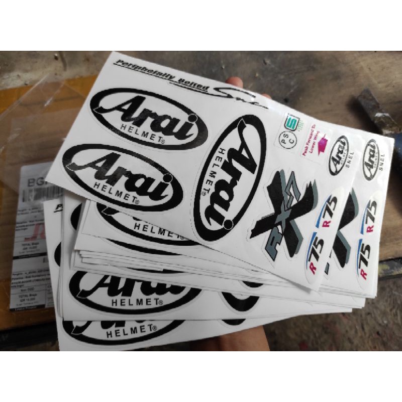 Jual sticker stiker set logo arai | Shopee Indonesia