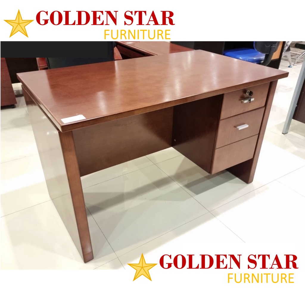 Jual Meja Tulis Kantor / Kerja Kayu 1/2 Biro At Home | Shopee Indonesia