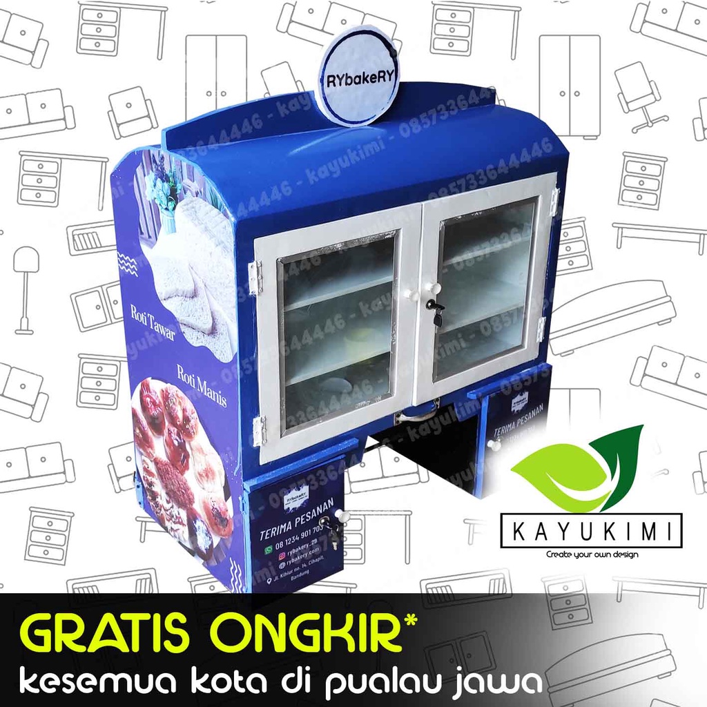 Jual Rombong motor booth motor roti makanan dan minuman lainnya bisa ...