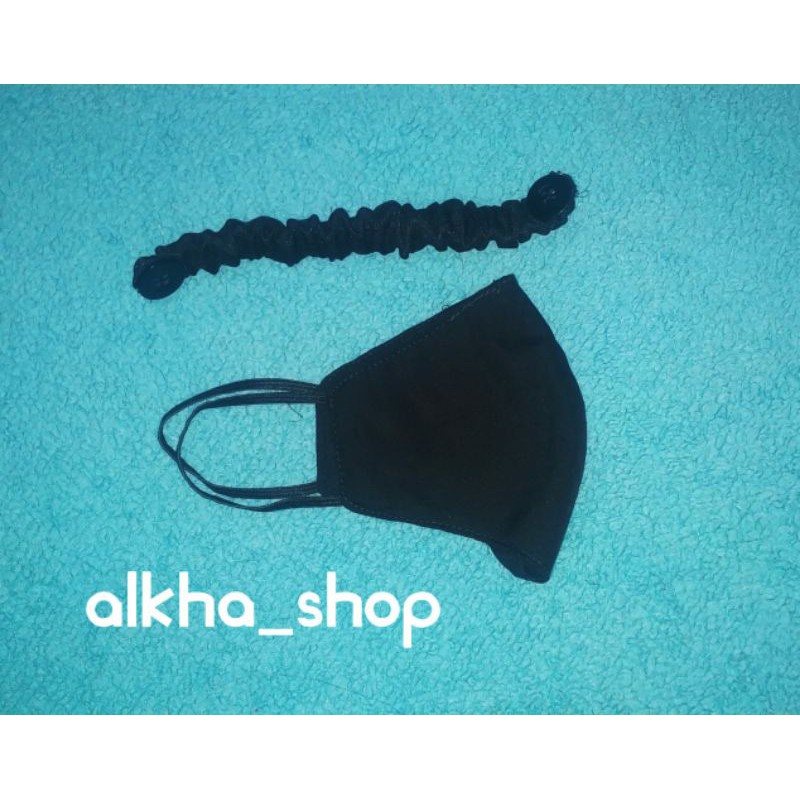 Jual MASKER HITAM POLOS SATU SET 2PLY (satuan) | Shopee Indonesia