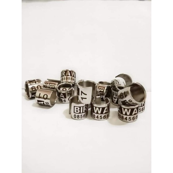 Jual Ring merpati dewasa baja belah 10 pcs | Shopee Indonesia