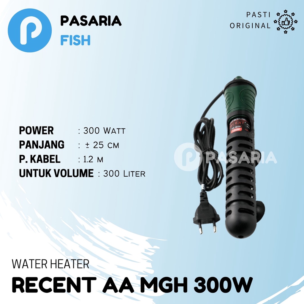 Jual RECENT Water Heater AA MGH 300w/300 Watt Pemanas Air Kolam ...