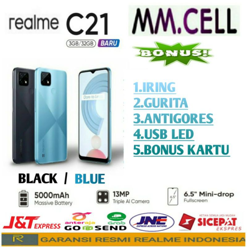 Jual REALME C21 RAM 3/32 4/64 C21Y 4/64 GARANSI RESMI REALME INDONESIA ...
