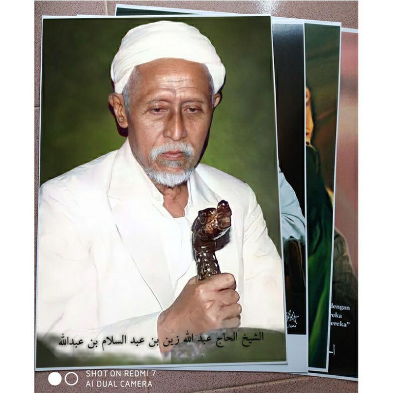 Jual READY!!!! BISA COD poster ukuran 40*60cm foto KH Abdullah Zain bin ...