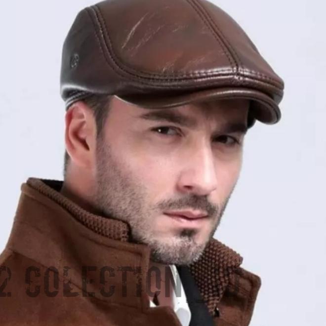 Jual Tren Kekinian.. Topi pet kulit asli garut murah meriah kualitas ...