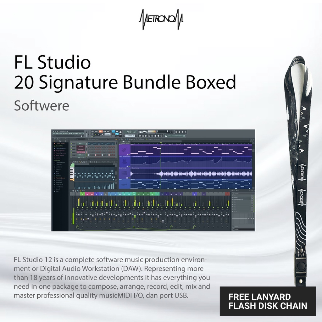 Jual IMAGE-LINE FL Studio 20 Signature Bundle Boxed DAW Software ...