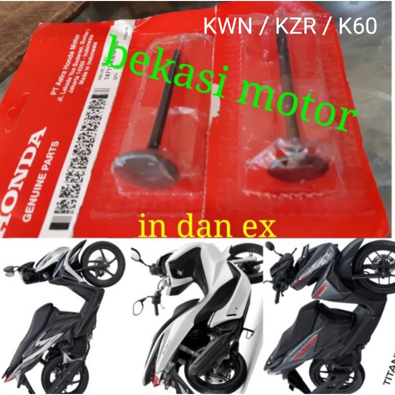 Jual 14711-KWN dan 14721-KWN vaLve klep in dan klep ex honda vario 125 ...