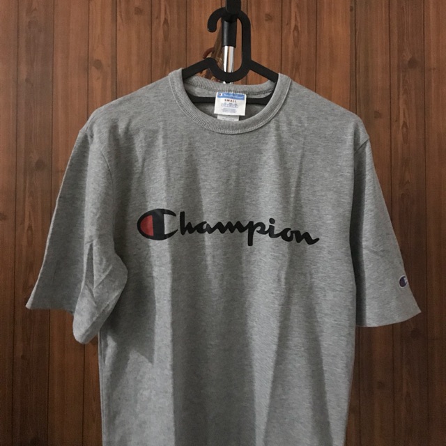 Jual Champion Script Logo Tee Reverse Weave ( 100% Original ) | Shopee ...