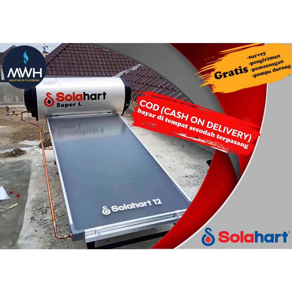 Jual Pemanas Air Tenaga Surya Solar Water Heater Solahart 181SL ...