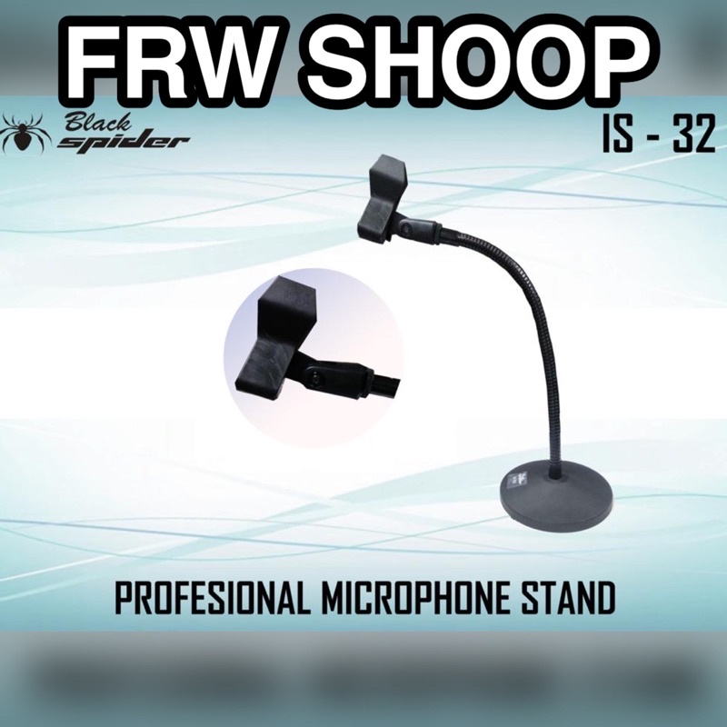 Jual STAND MIC MEJA BLACK SPIDER IS32 / IS 32 / IS-32 (ORIGINAL ...