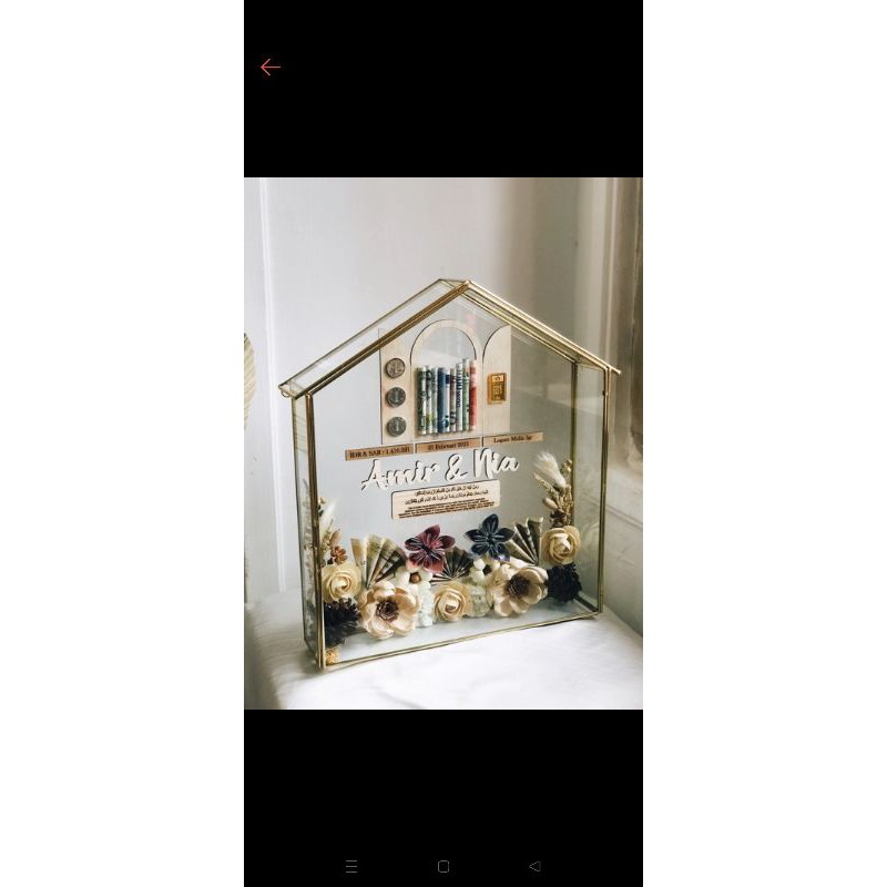 Jual Glassbox Frame Home ukuran 25x35cm | Simbolis Mahar | Box Kaca ...