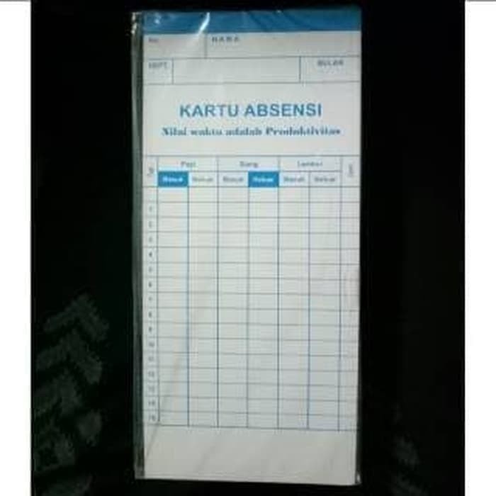 Jual Produk Kartu Absensi Amano Warna 1 Pack Isi 100 Lembar Limited ...