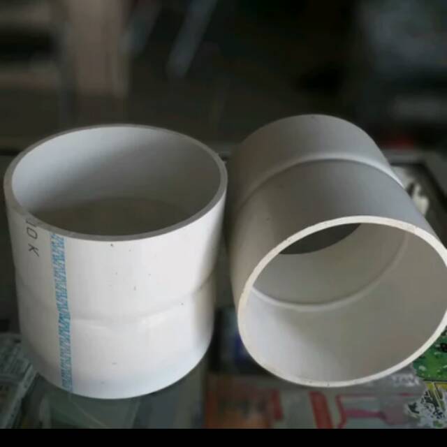 Jual Socket sambungan pvc 4" putih sock penyambung pipa . | Shopee ...