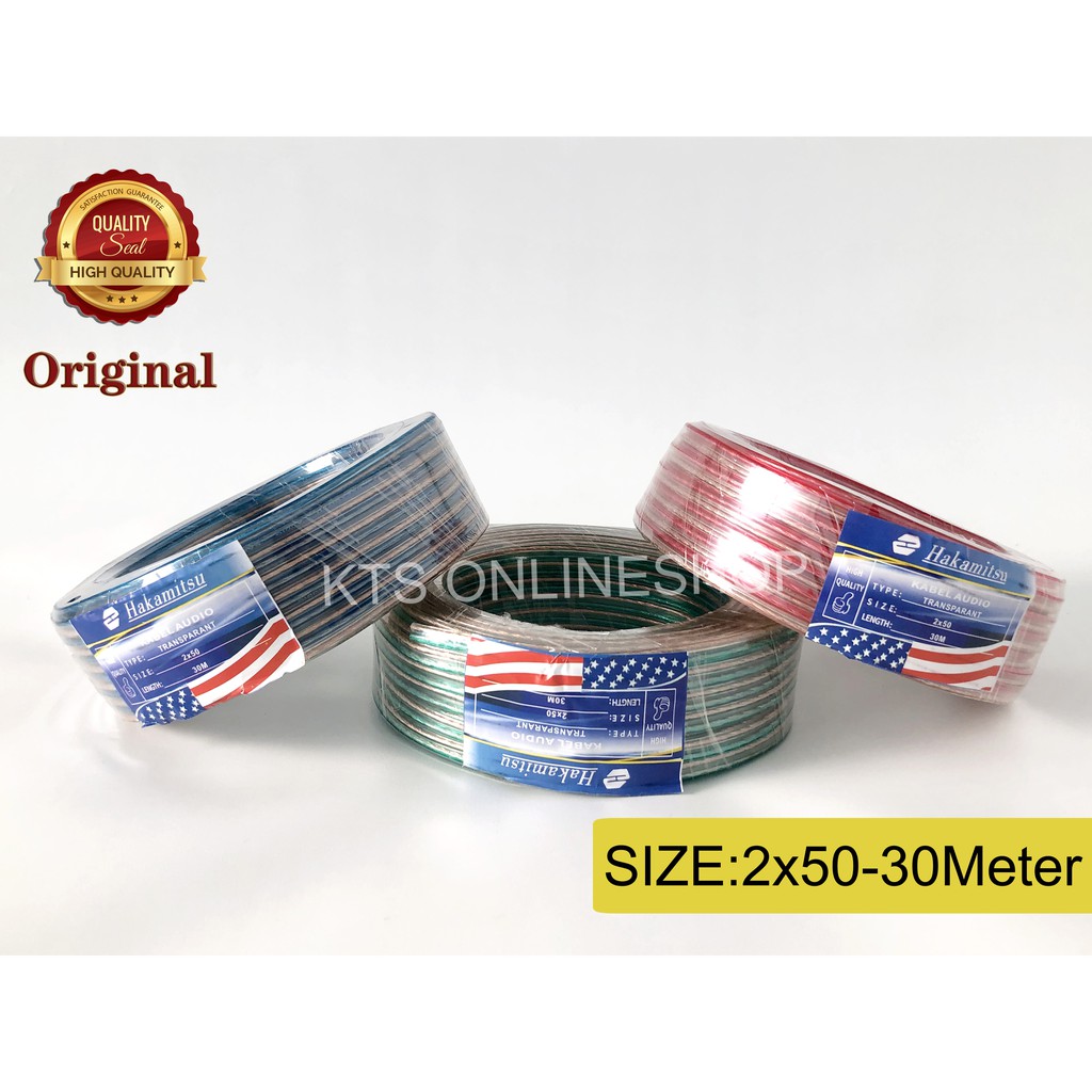 Jual KABEL LISTRIK TRANSPARAN KABEL SERABUT PER ROL 2 X 50 2x50x30Meter | Shopee Indonesia