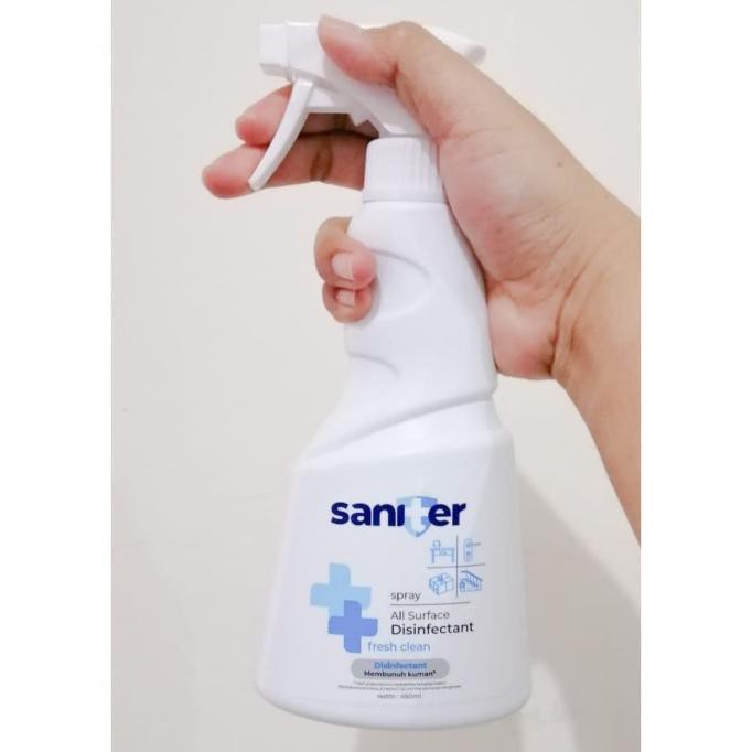 Jual Saniter Spray All Surface Disinfectant Fresh Clean 450 Ml | Shopee ...