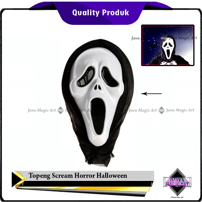 Jual Topeng Scream Horror Halloween - Koleksi - Art - Alat Sulap ...