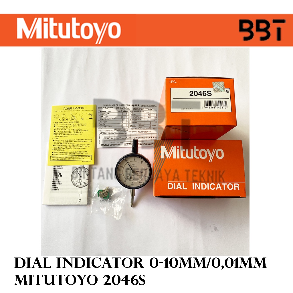 Jual Dial Indicator Mitutoyo 2046A 0-10mm / 0.01mm / Mitutoyo 2046 | Shopee Indonesia