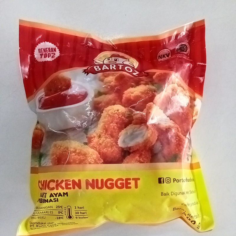 Jual BARTOZ Chicken nugget 500 gr - Makanan Beku Olahan Murah | Shopee ...