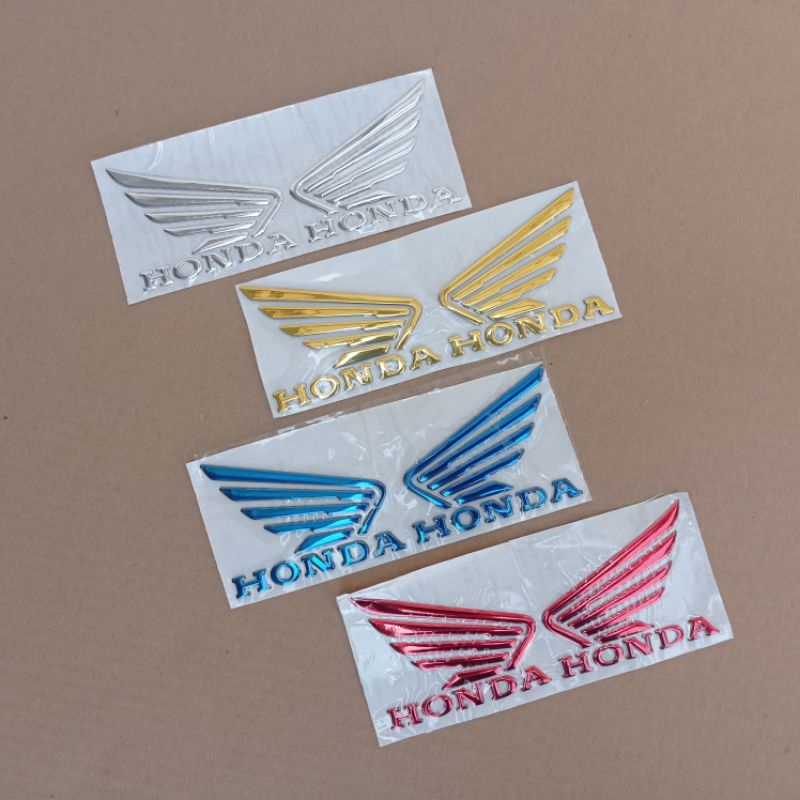Jual Stiker Timbul 3D Logo Sayap Motor Honda (Sepasang Kiri dan Kanan ...