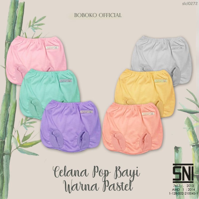 Jual Celana Pop Bayi Andreatex /Boboko Warna Pastel set isi 6 pcs 0-4 bulan | Shopee Indonesia