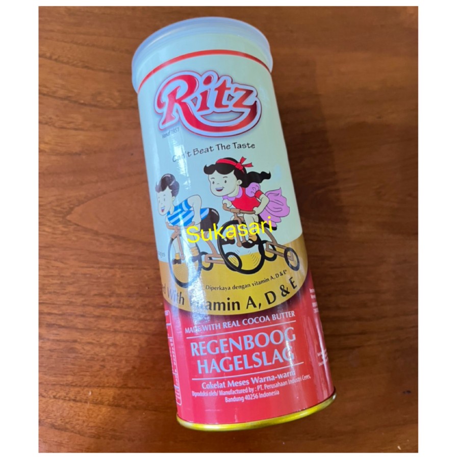 Jual Ritz Chocolate meses 300gr warna warni Hagelslag Regenboog 300 gr ...