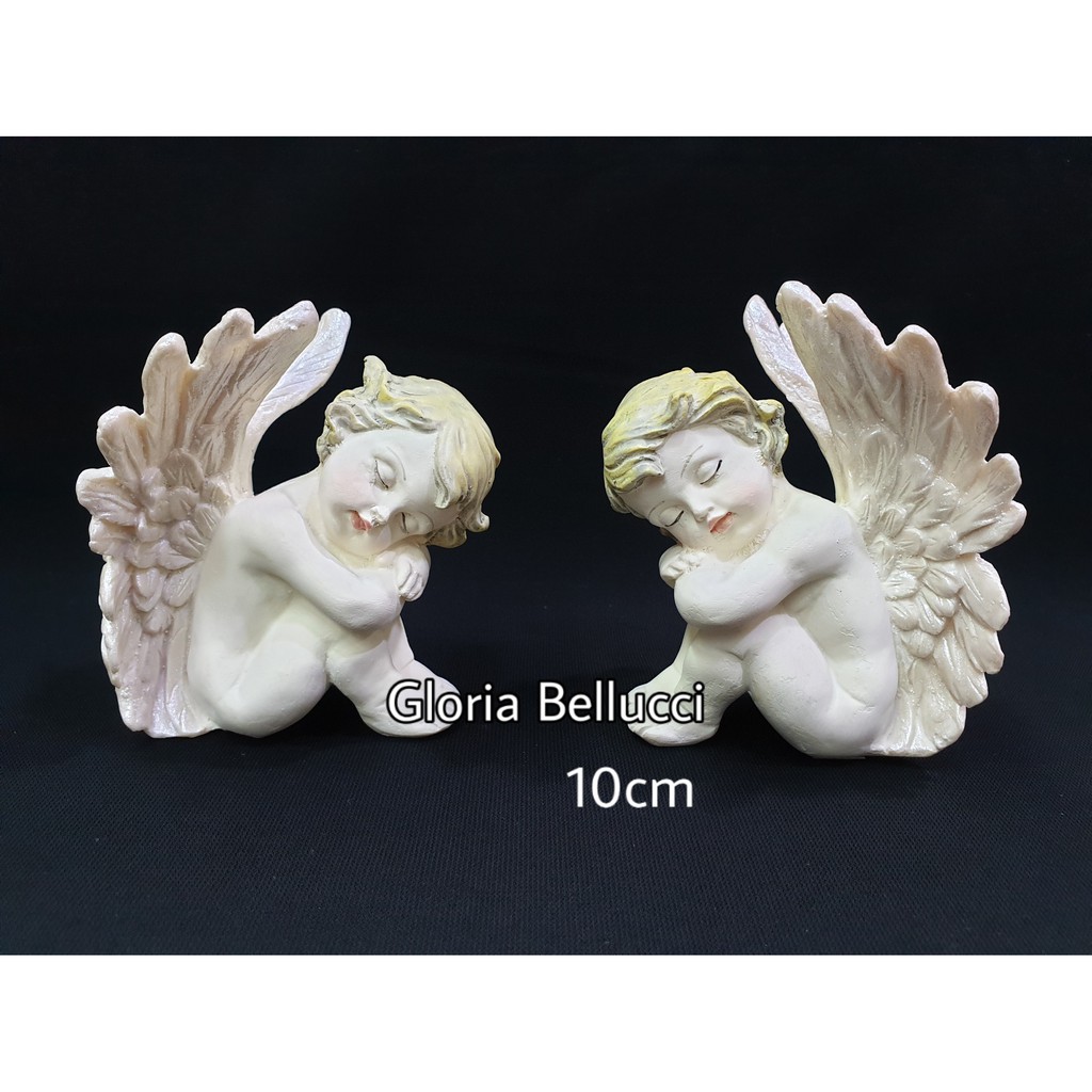 Jual patung pajangan angel tidur duduk miniatur malaikat dekorasi rumah ...