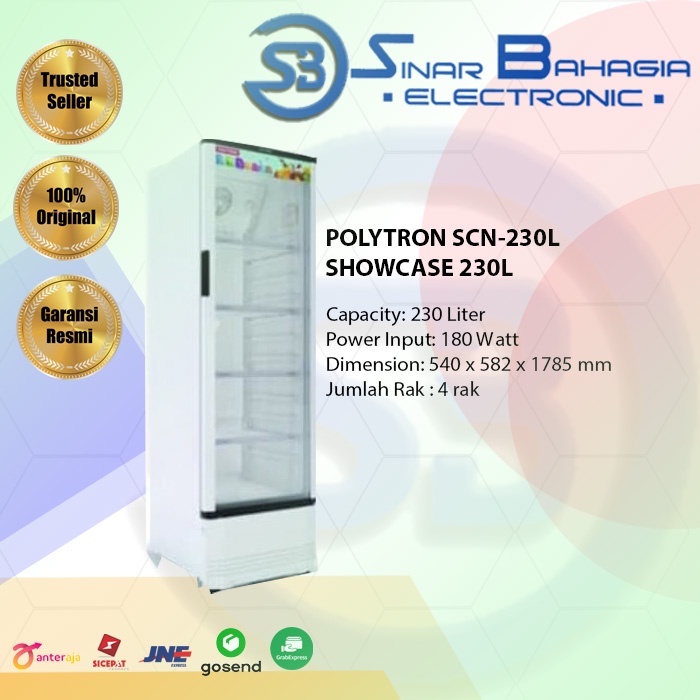 Jual POLYTRON SCN-230L SHOWCASE 230L LED (NEW) ( Khusus Bandung ...